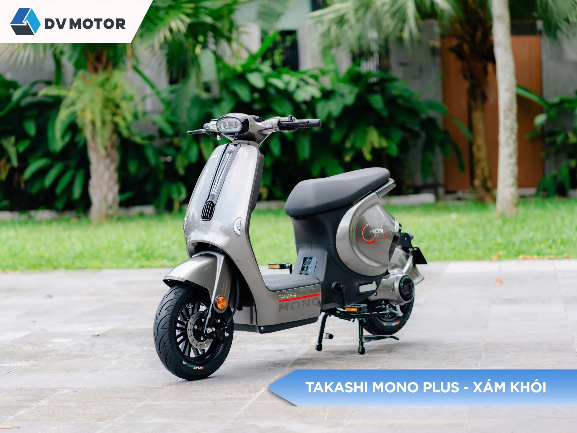 Xe điện Takashi Mono Plus - màu xám khói
