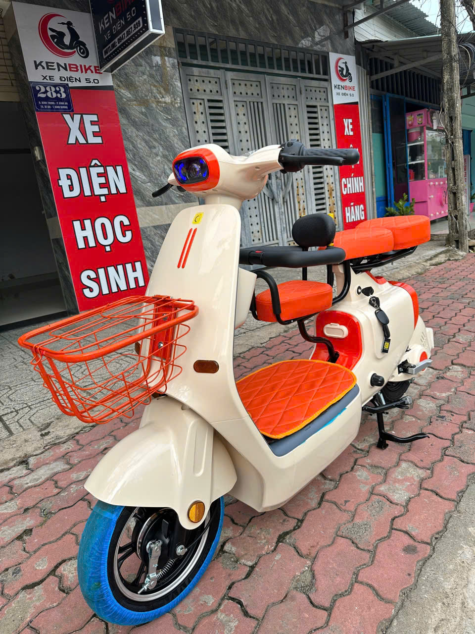 Xe Điện Dylexe K1 Cam Sữa